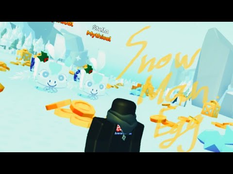 Pet sim and new pet SNWOMAN EGG!! ️☃️Shwocasing new chrismas snowman ...