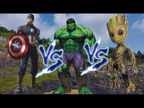 SUPERHEROES COLOUR DANCE CHALLENGE CAPTAIN AMERICA VS HULK VS GROOT ...