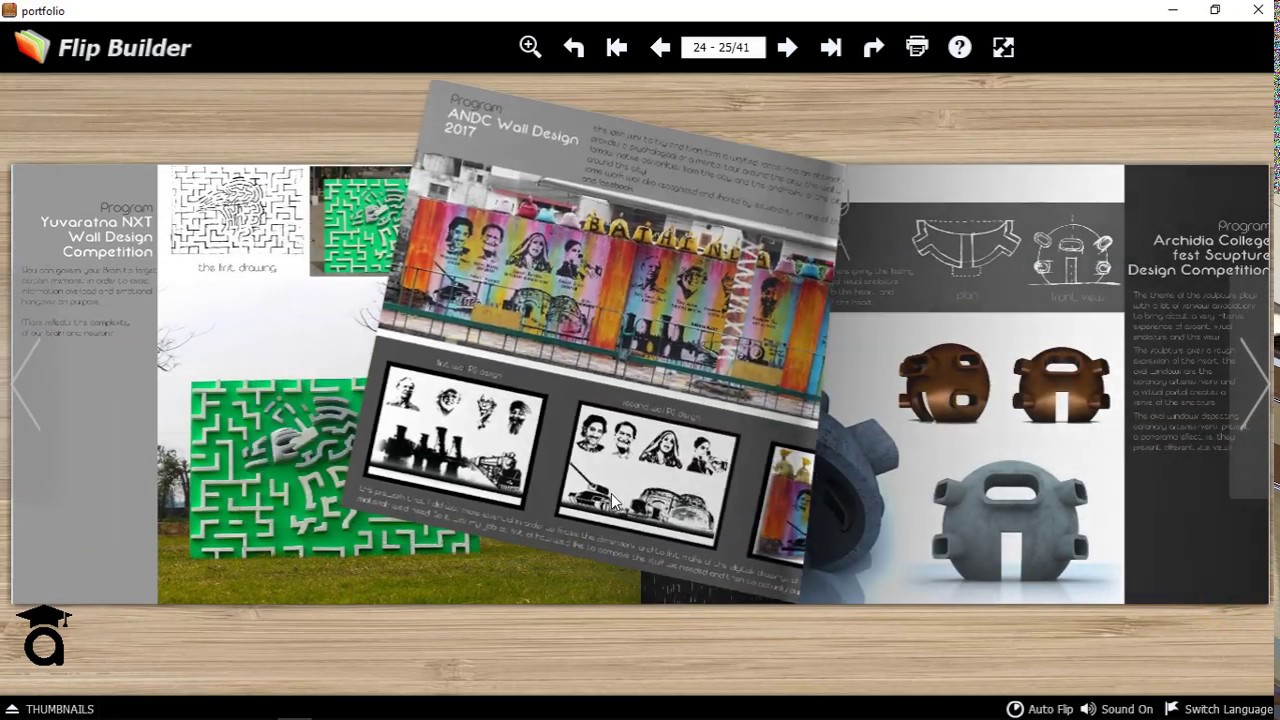 Converting portfolio into a flip book | architutors - YouTube