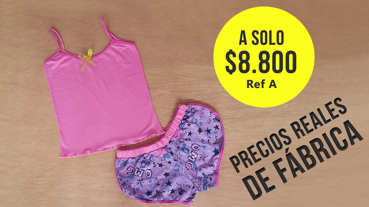 Pijamas baratas precios de fábrica en Confecciones Medellin - YouTube