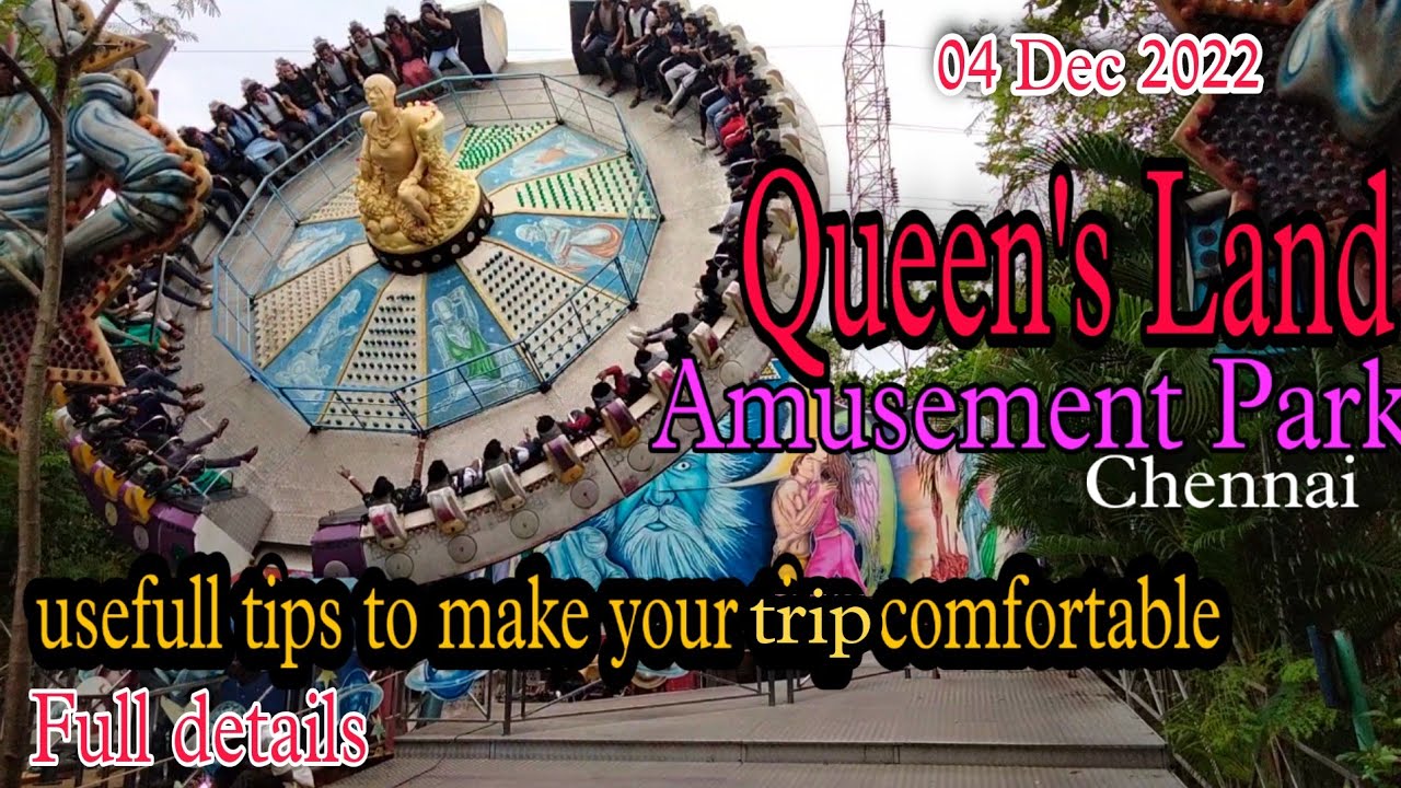 QUEEN'S LAND AMUSEMENT PARK ️ #chennai || full details🩱|| Tickets💸 ...