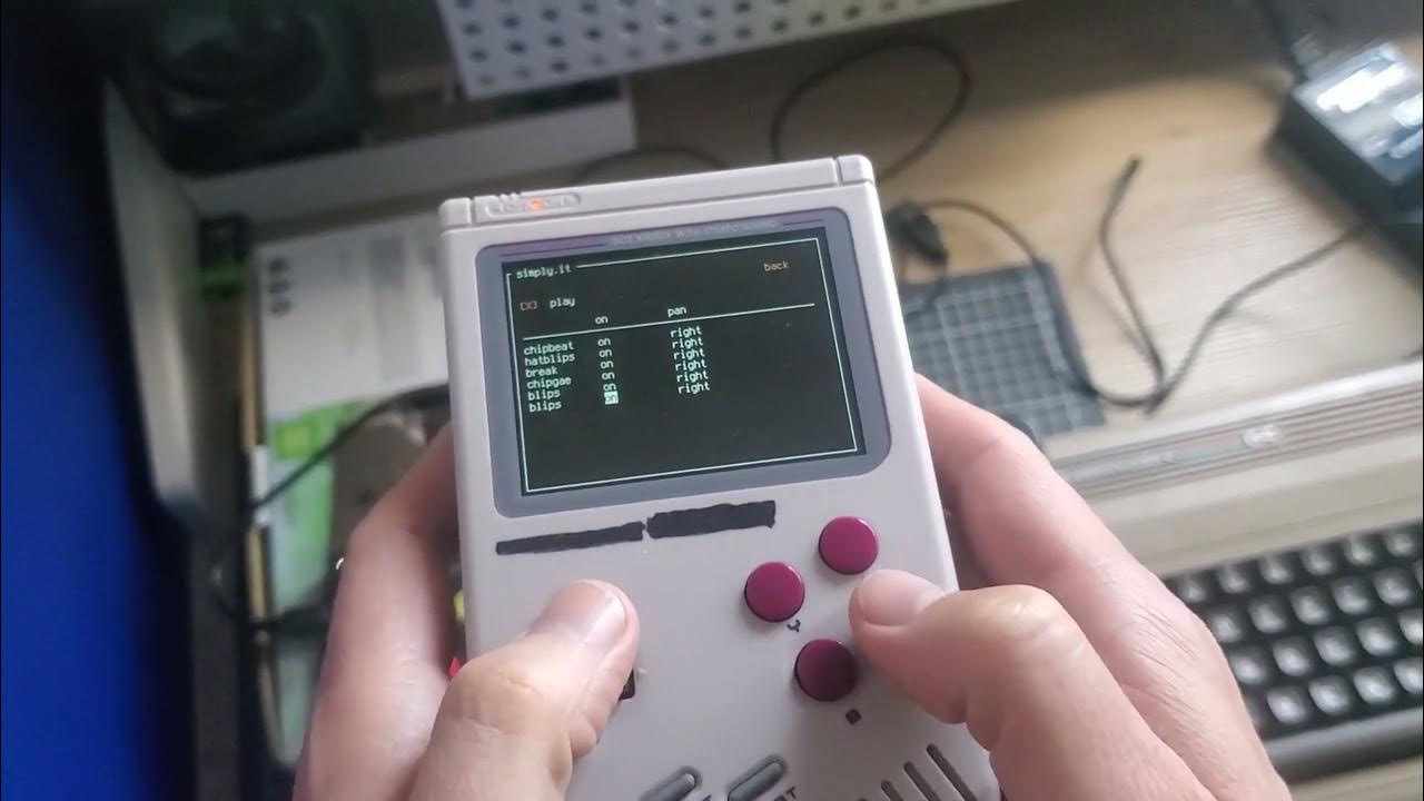 gameboy formfactor tracker module live performance device prototype - YouTube