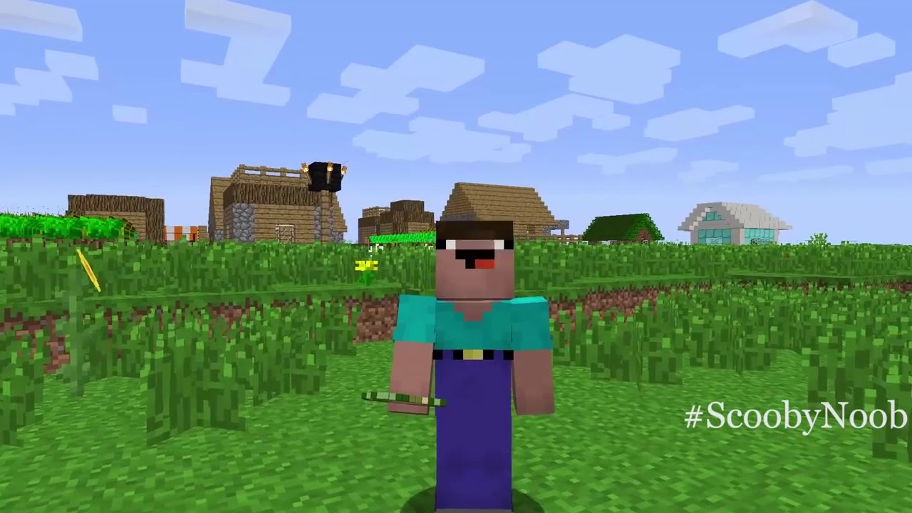 Minecraft NOOB vs PRO HOW NOOB HIRED THIS SECRET MINER VILLAGER FOR ...