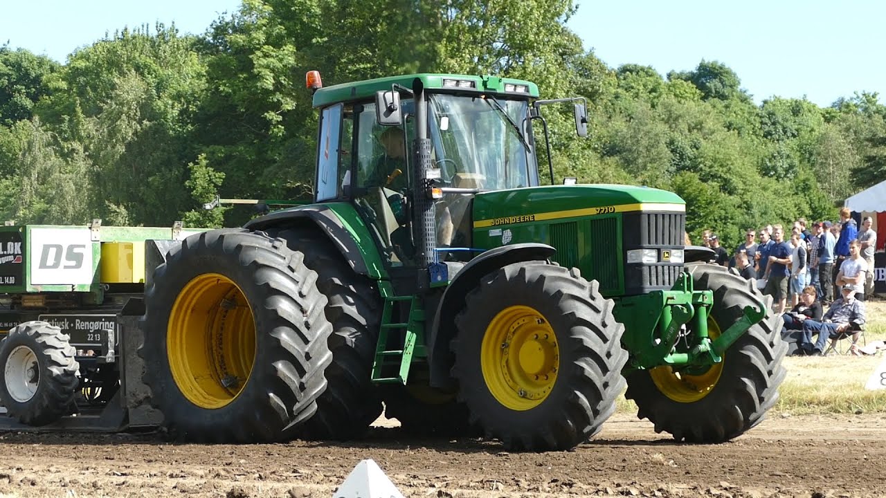 John Deere 7930, 7810, 4430, 7710 & 8530 | Tractor Pulling Nibe 2016 ...