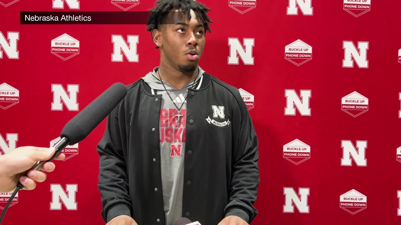 Nebraska's Mikai Gbayor full press conference following spring game ...