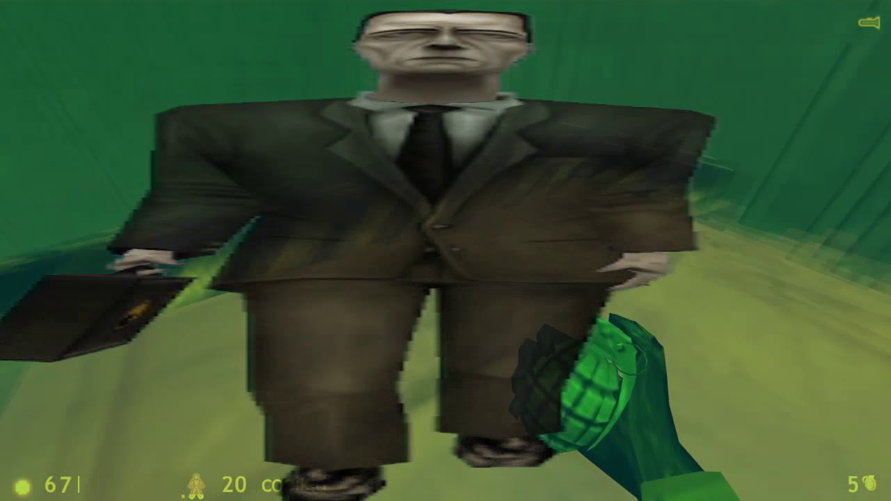 Wide G-Man Walking and Speedrunning Half-Life - YouTube