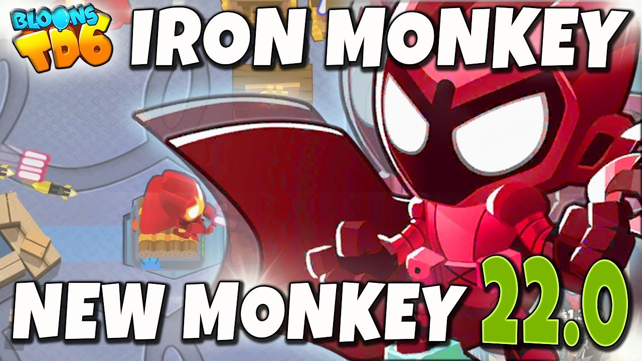 NEW MONKEY 🤖 IRON MONKEY 🤖 Bloons TD6 PL MODS - YouTube