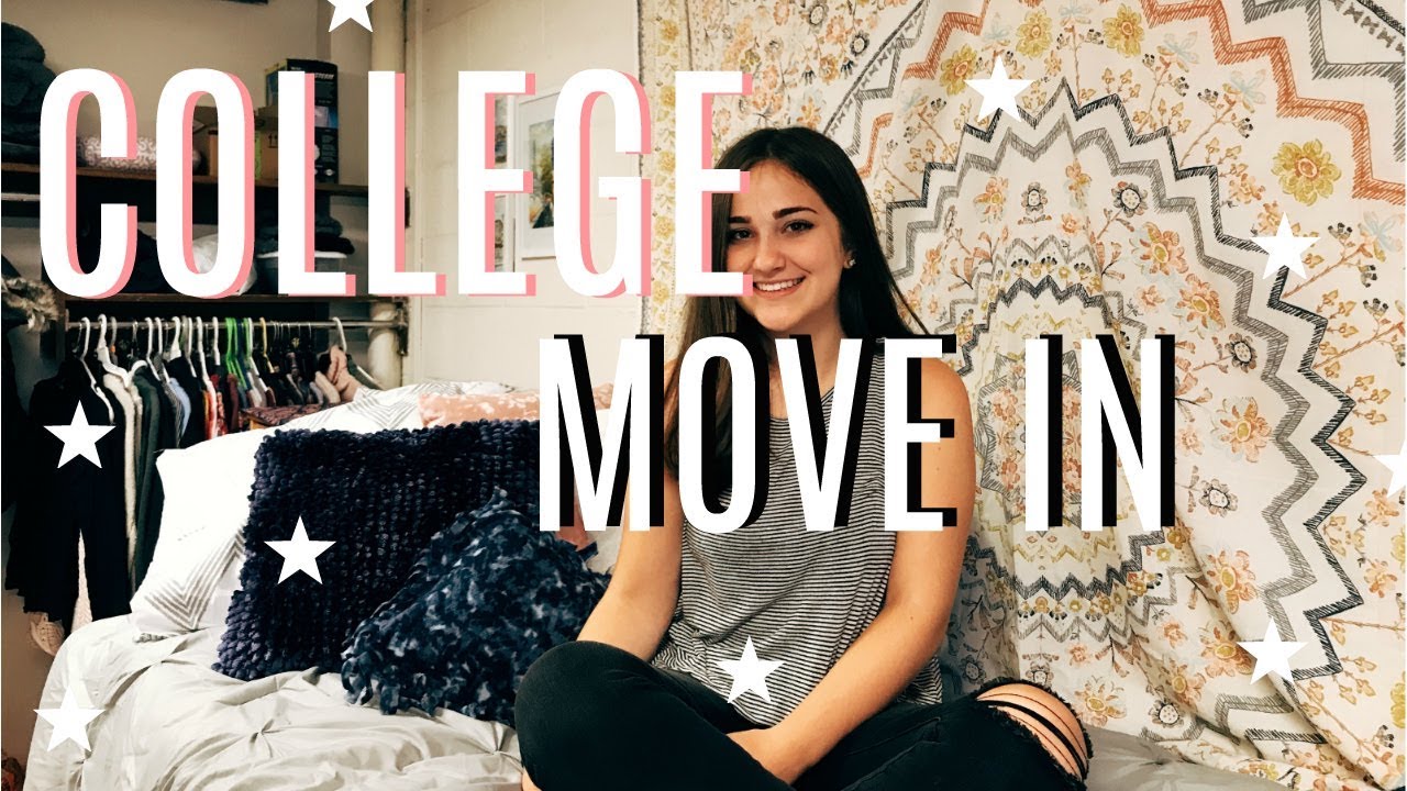 COLLEGE DORM MOVE IN VLOG 2017! | Freshman Year - YouTube