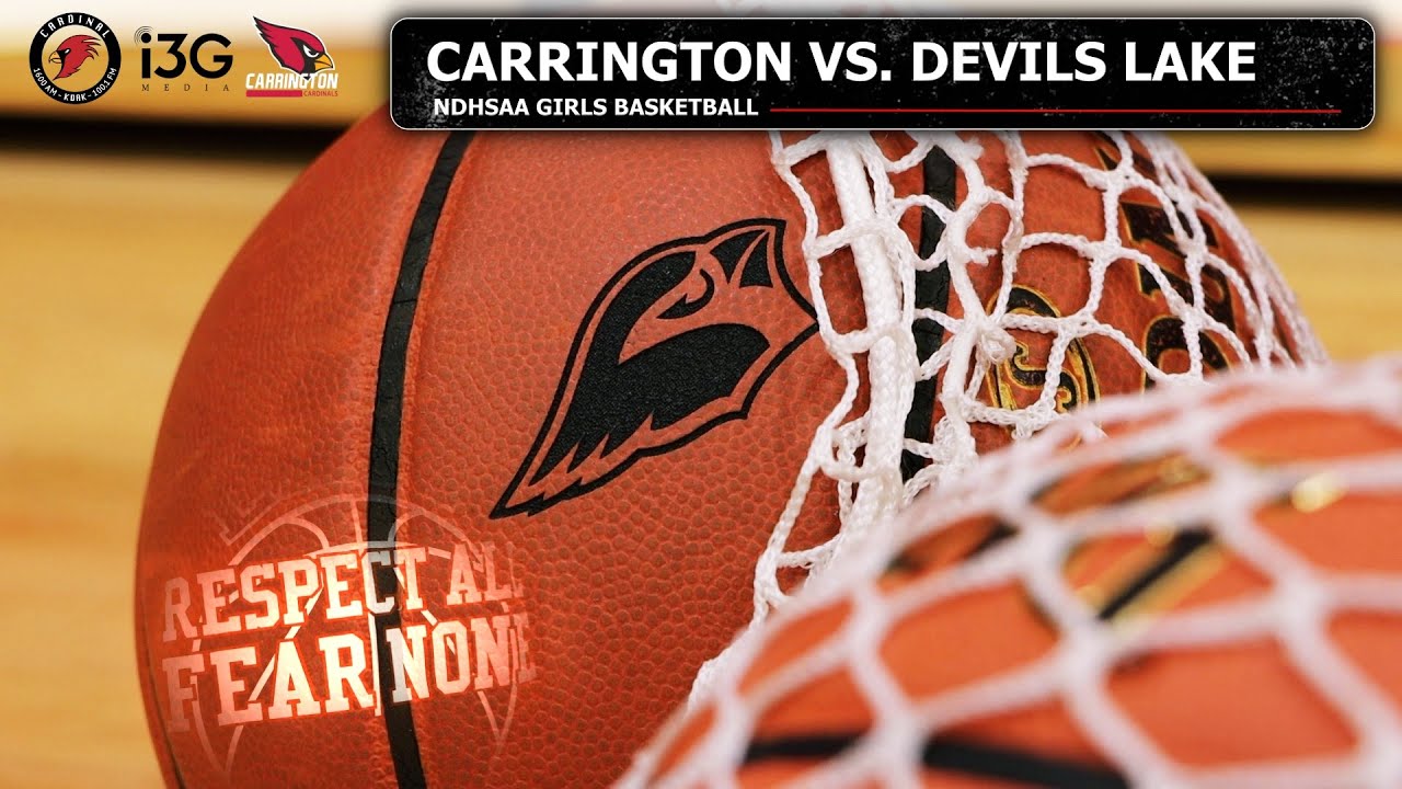 Carrington Cardinals Girls Basketball vs Devils Lake - YouTube