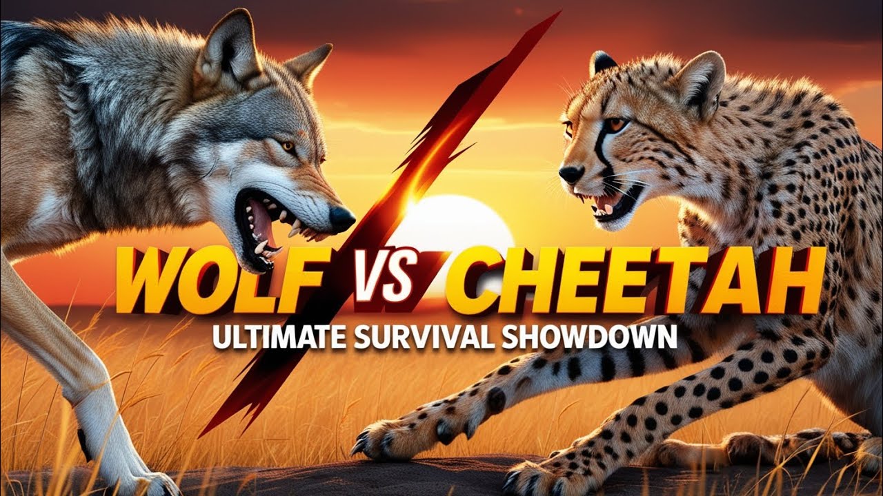 EPIC Showdown: Wolf vs Cheetah – Who Dominates the Wild - YouTube