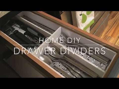 HOME DIY Dollar Tree DRAWER DIVIDER UNDER $10 - YouTube