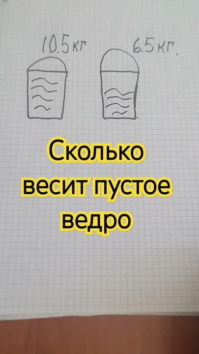 сколько весит ведро#головоломка #math #puzzle#задачка - YouTube