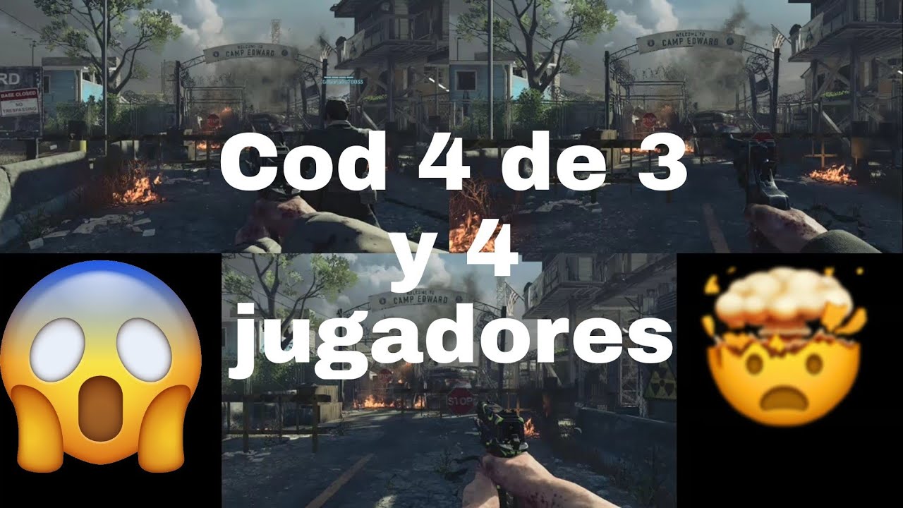Como jugar cod bo 4, de 3-4 jugadores/ How to play cod bo 4, of 3-4 ...