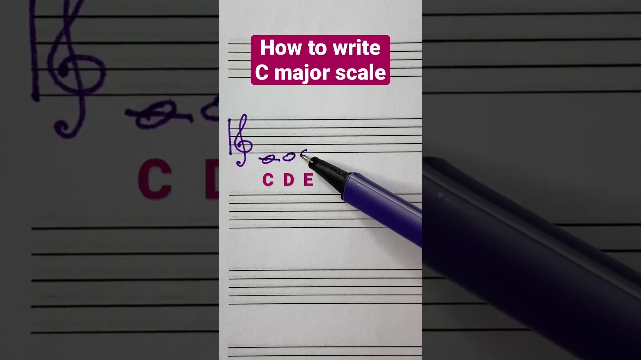 How to write C major scale #musictheory Chords - Chordify
