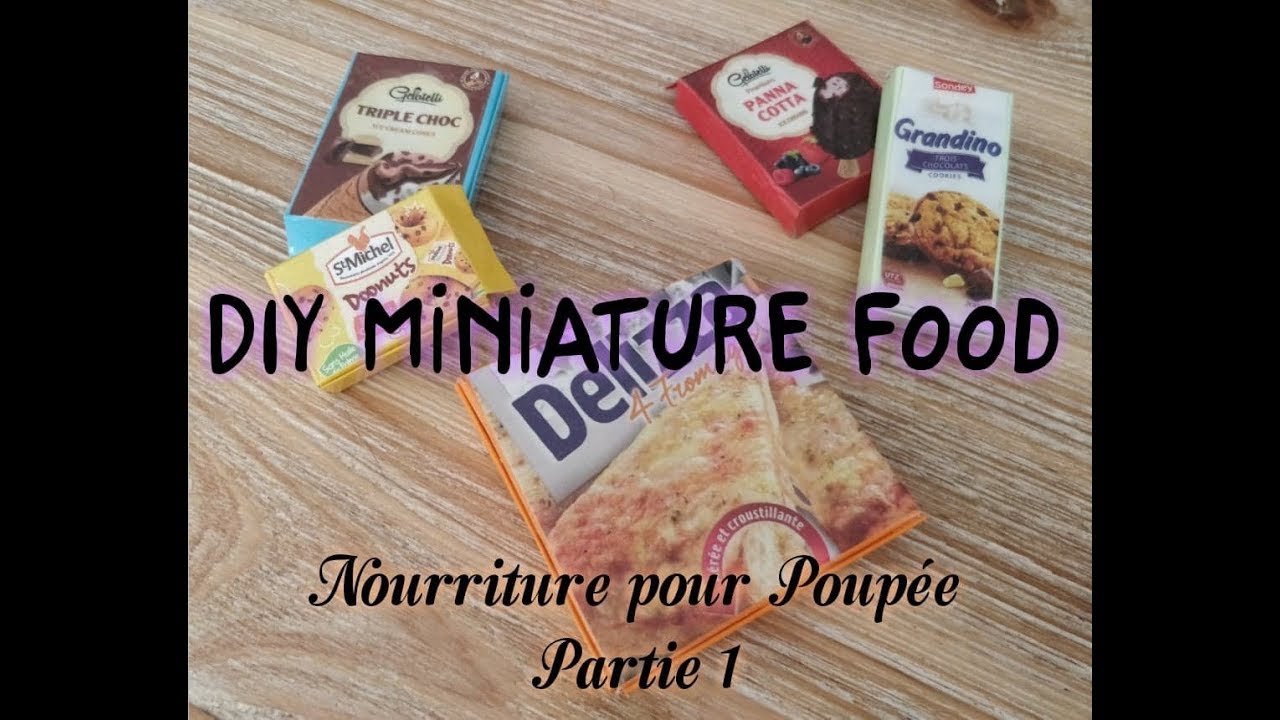 DIY Miniature Food / Nourriture pour Poupée Partie 1 - YouTube