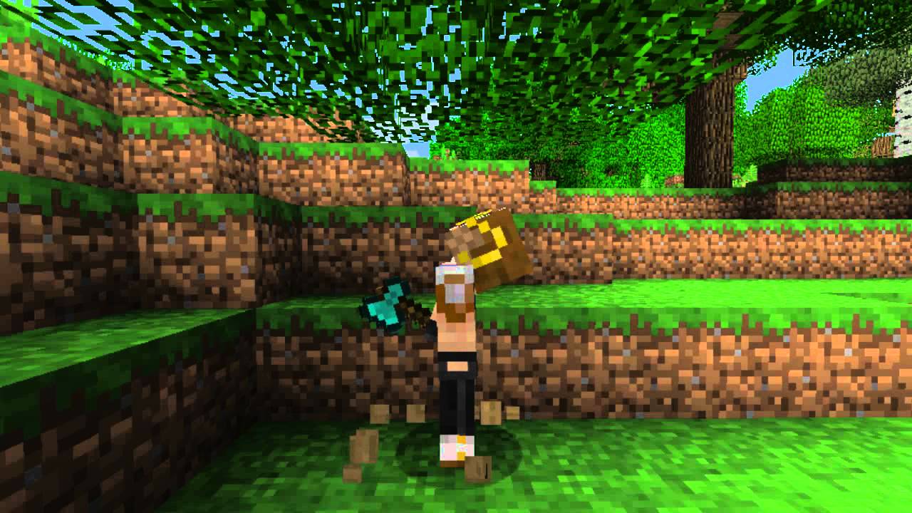 Minecraft Sketch: Cutting Wood - YouTube