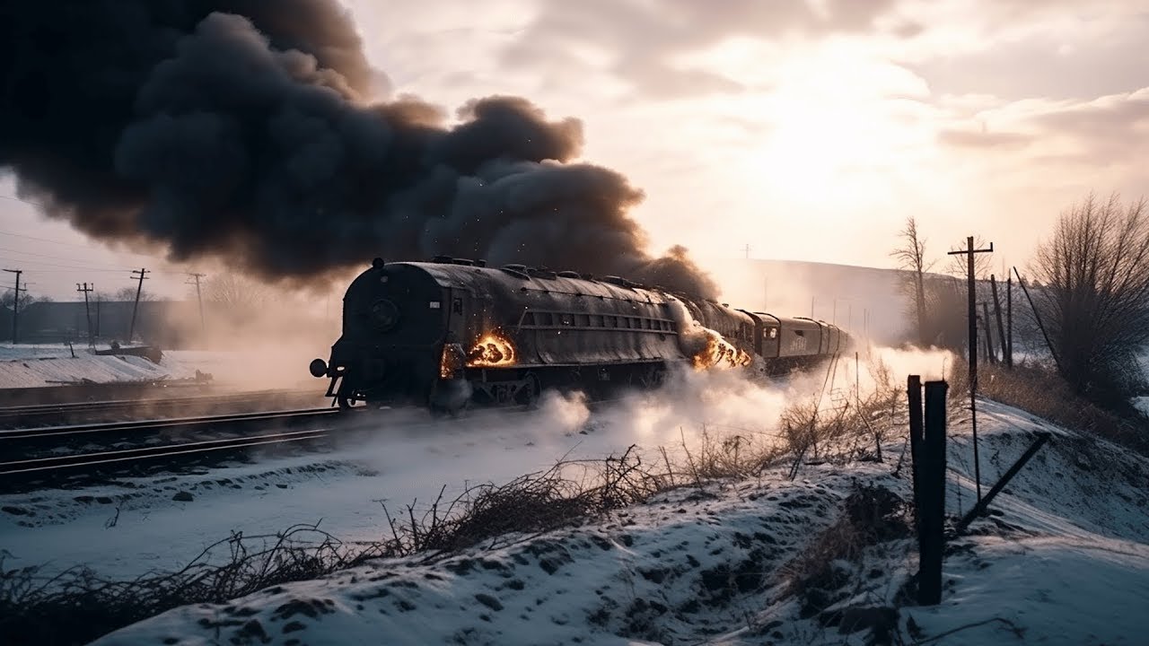 Ukrainian missiles intercept and smash a Russian train with a delivery ...