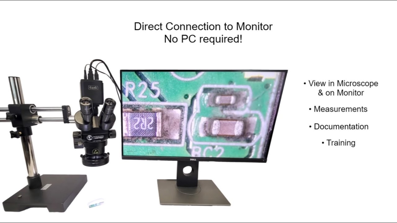 LX Microscopes by UNITRON -- System 373 Digital Stereo Microscope - YouTube