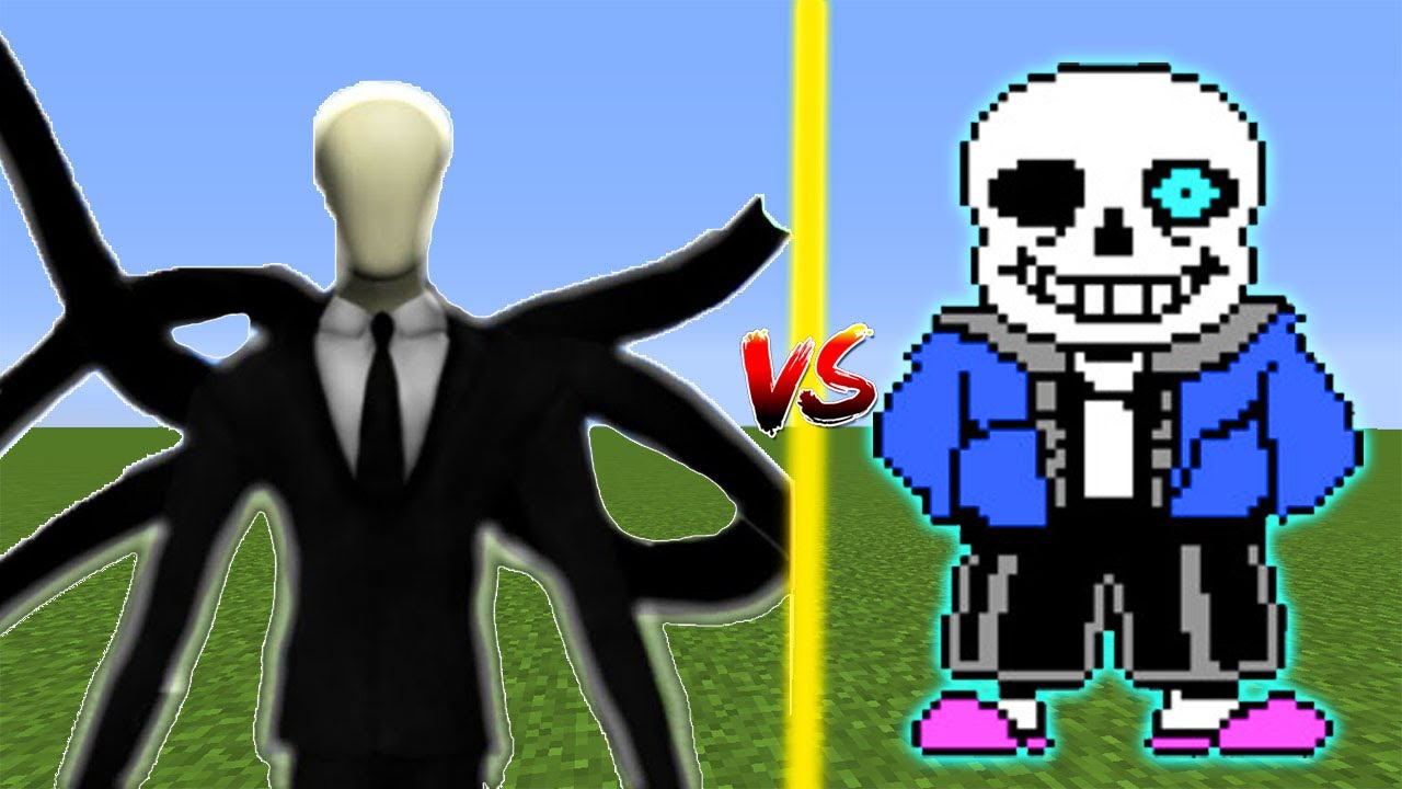 Slenderman vs. Sans | Minecraft (HMM?) - YouTube