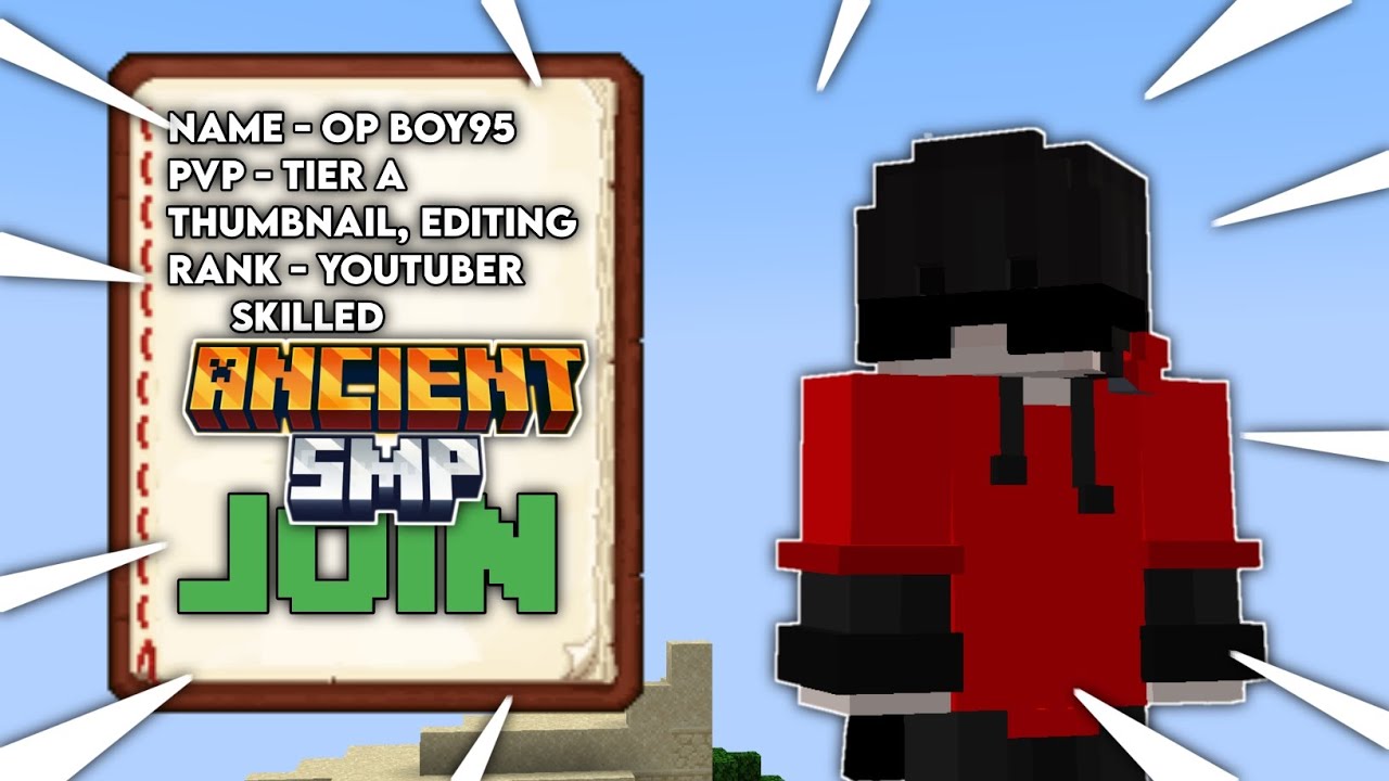 MY APPLICATION FOR ANCIENT SMP | #applicationforancientsmp ...