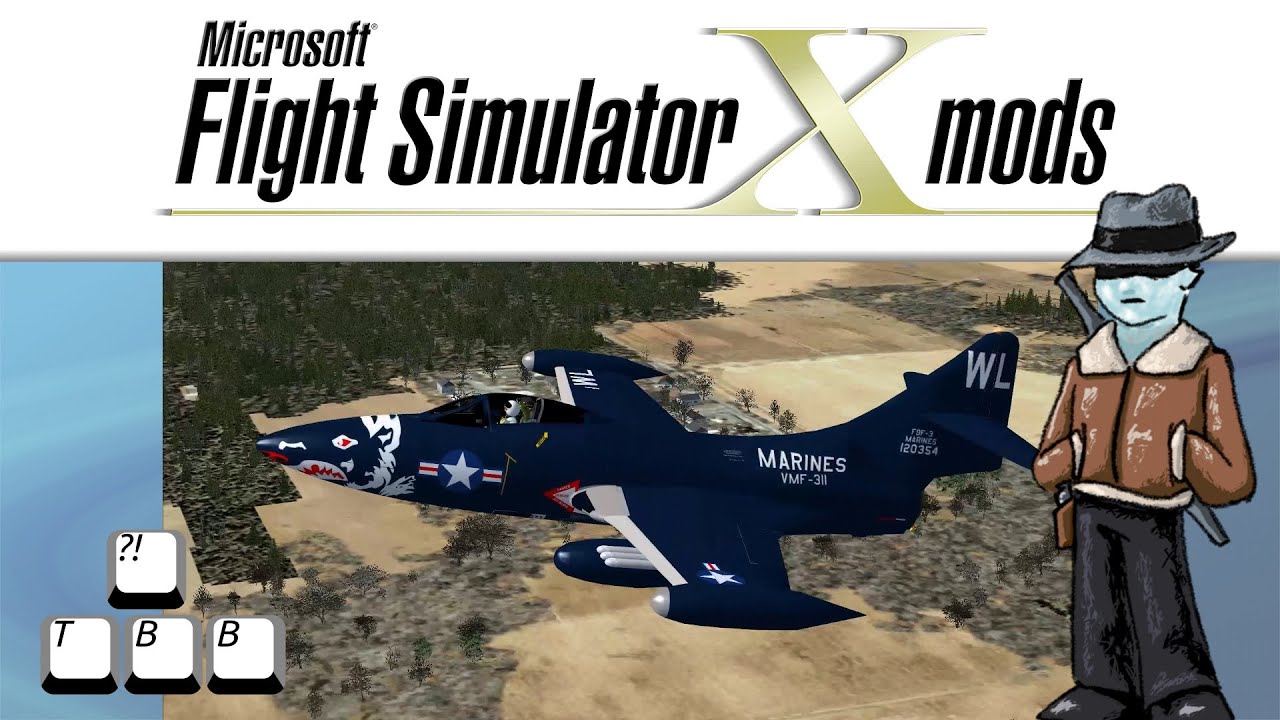 Flight Simulator X Plane Spotlight - Grumman F9F Panther - YouTube