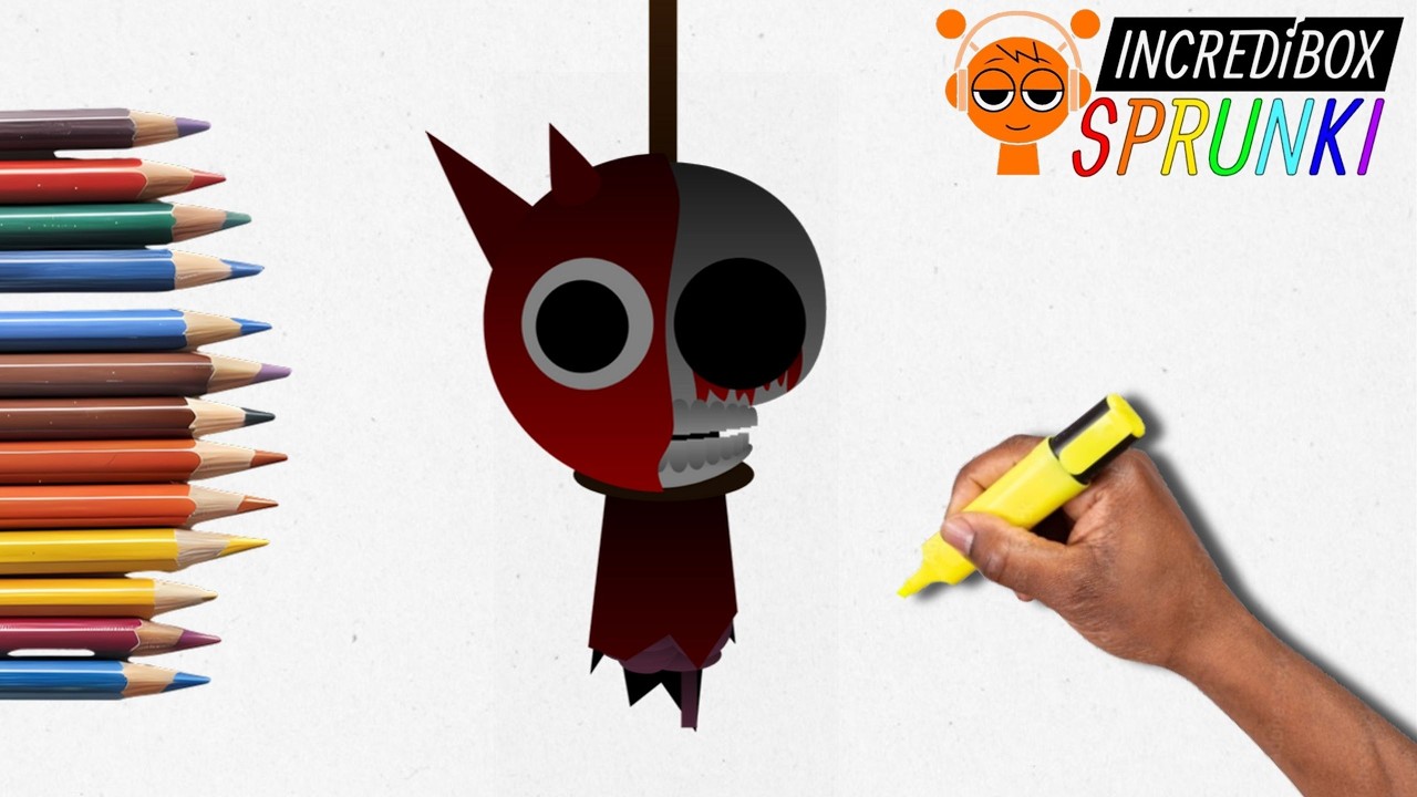 How to Draw Sprunki RADDY Horror - INCREDIBOX Sprunki | Step-by-Step ...