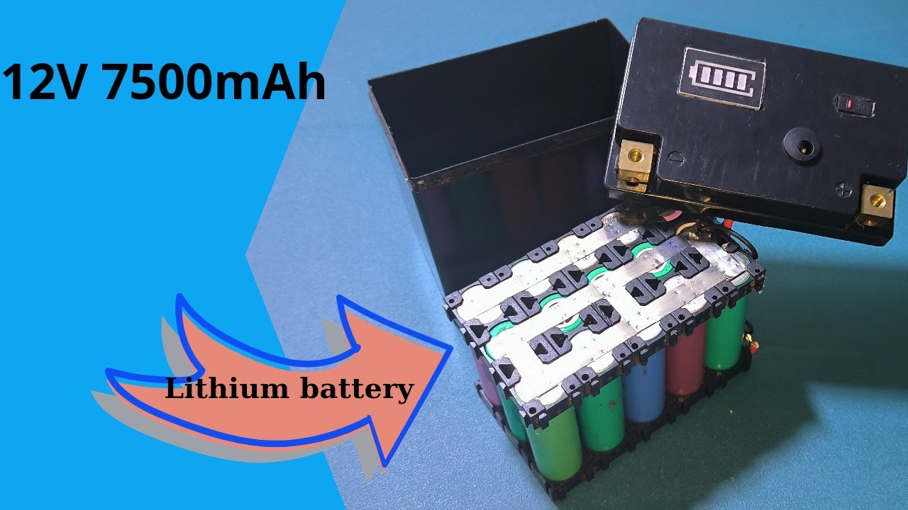 How to make 12v 7500mah lithium battery? - YouTube