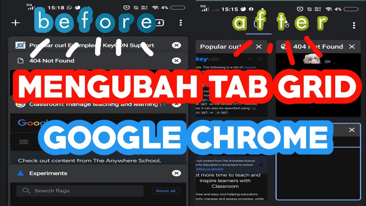 Cara Mengubah Tab Grid Layout Google Chrome || Video ini ditonton 40338 ...