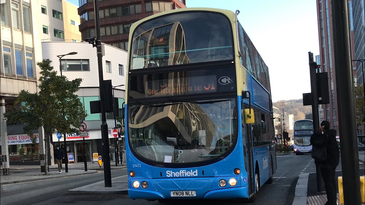 *new Livery* First Sheffield 37472 at Sheffield - YouTube