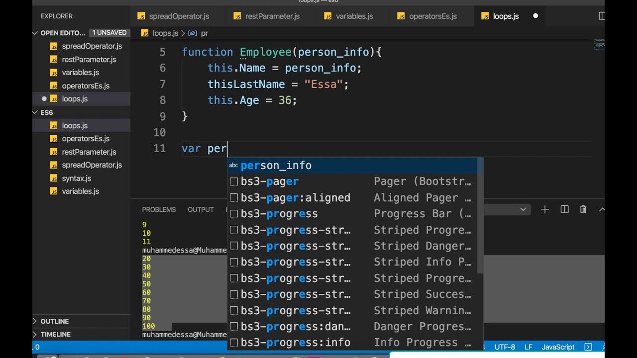 14 JavaScript ES6 | Loops for loop - YouTube