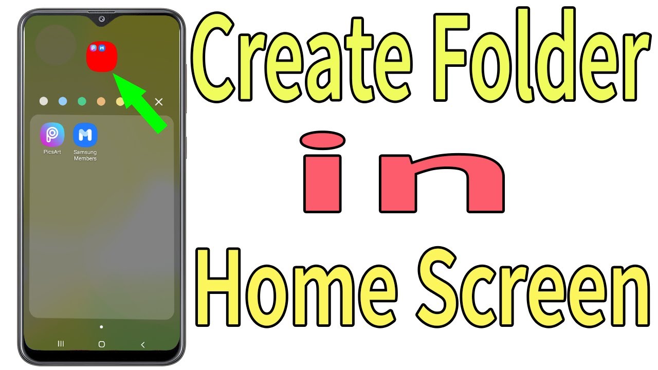 Samsung A20/A30/A40/A50/A70 : How To Create a Folder in Home Screen in ...