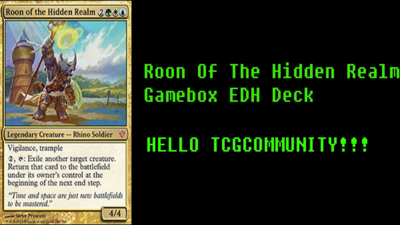 Mtg - Commander Deck Tech (Roon of the Hidden Realm) - YouTube