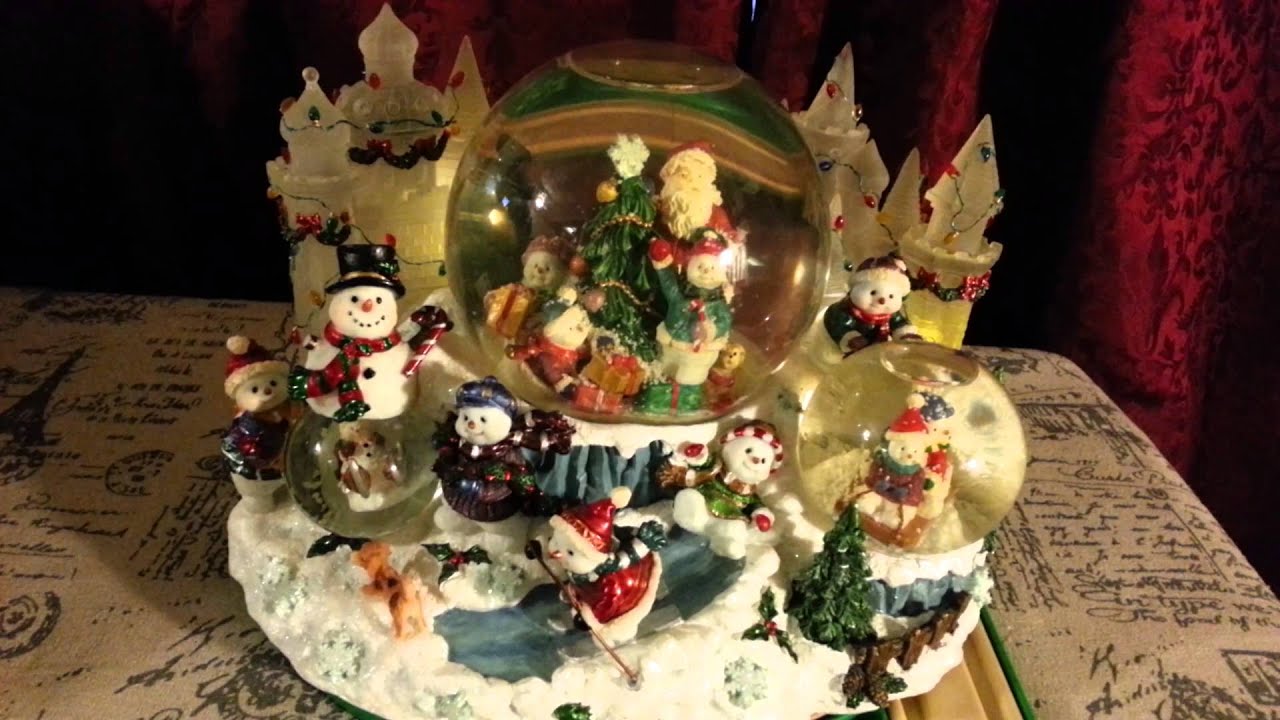 Christmas animated Snowglobe led lights - YouTube