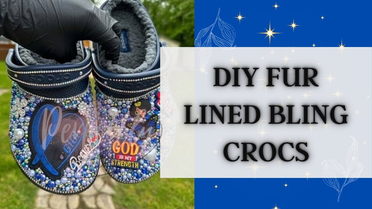 DIY BLING CROCS PREP | CUSTOM CROCS | PERSONALIZED SHOES - YouTube