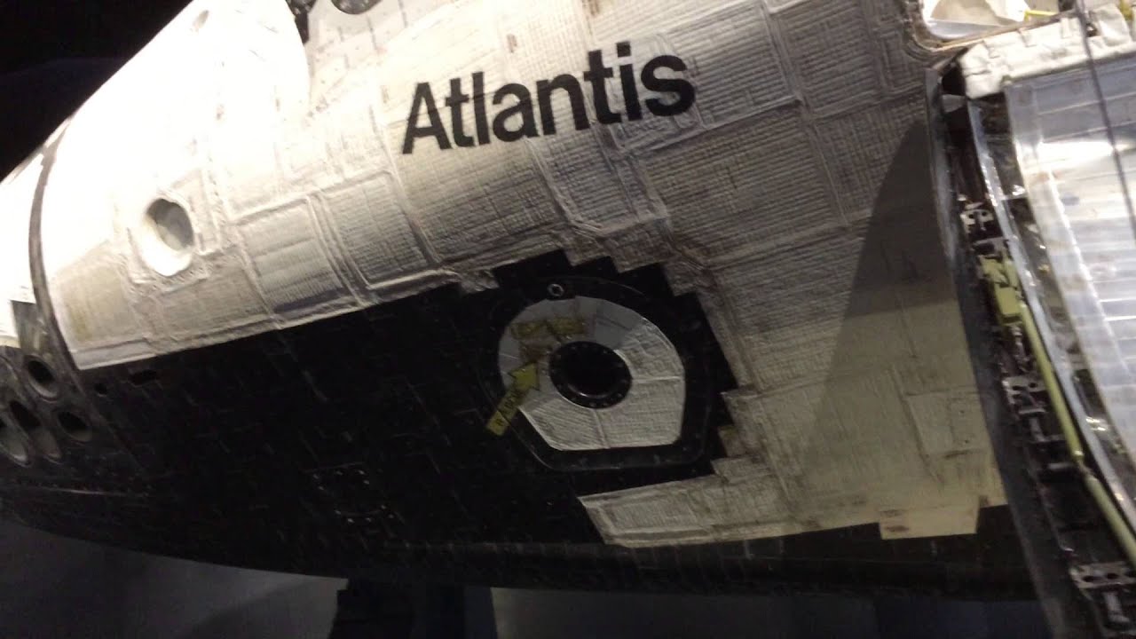 Space Shuttle Atlantis Exhibit At The Kennedy Space Center - YouTube