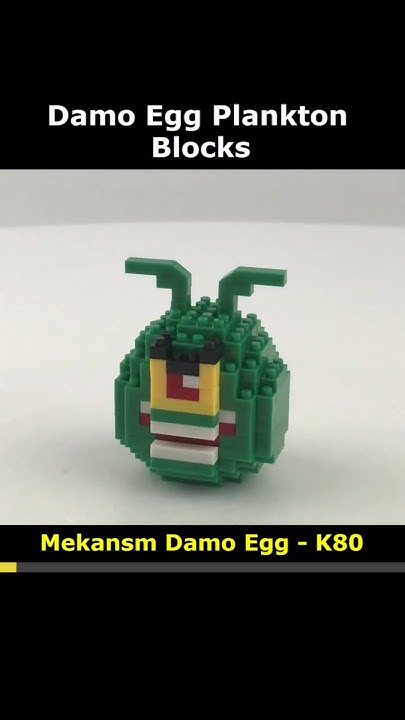 Damo Egg Plankton K80 Mini Blocks Preview #lego #brick #miniblock #nanoblock #block - YouTube