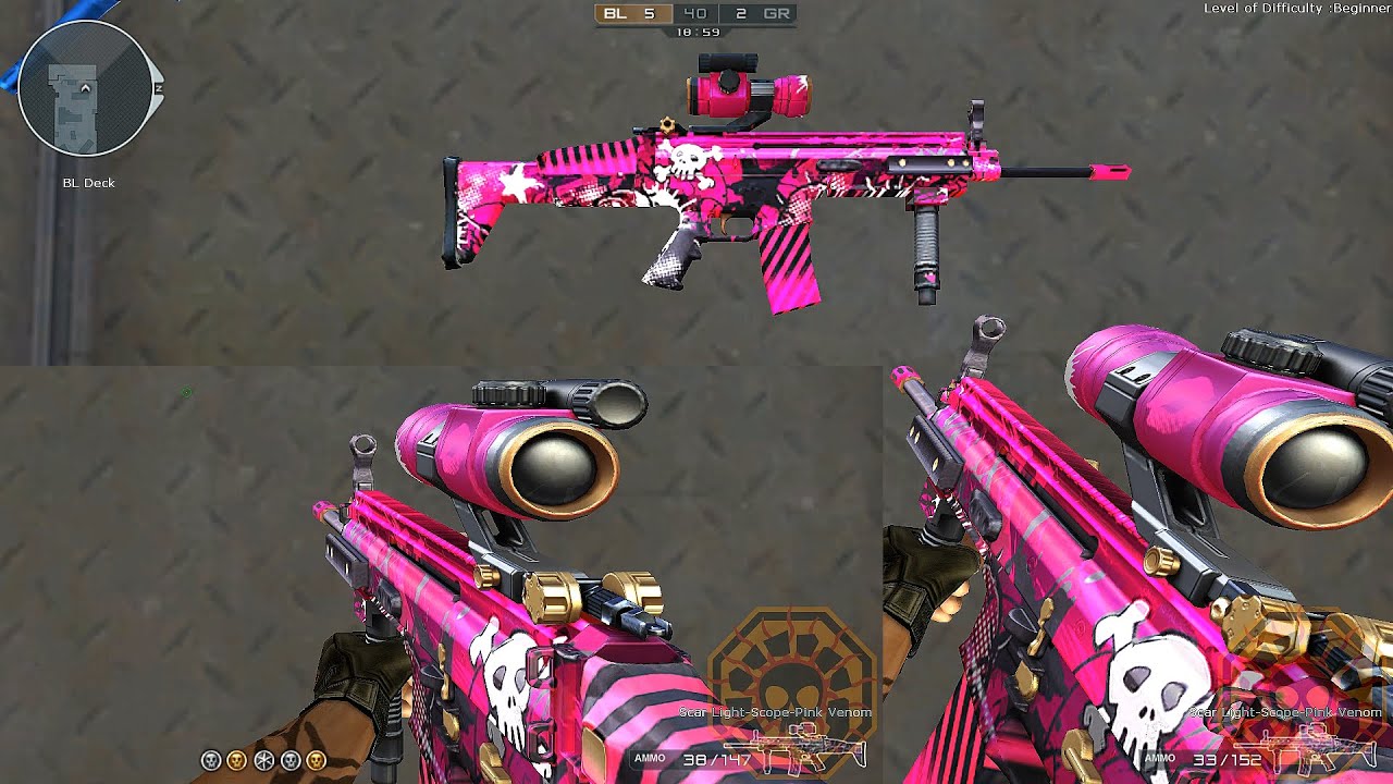 CF: SCAR Light-Scope Neon Pink (SCAR Light-Scope Pink Venom) [CrossFire ...