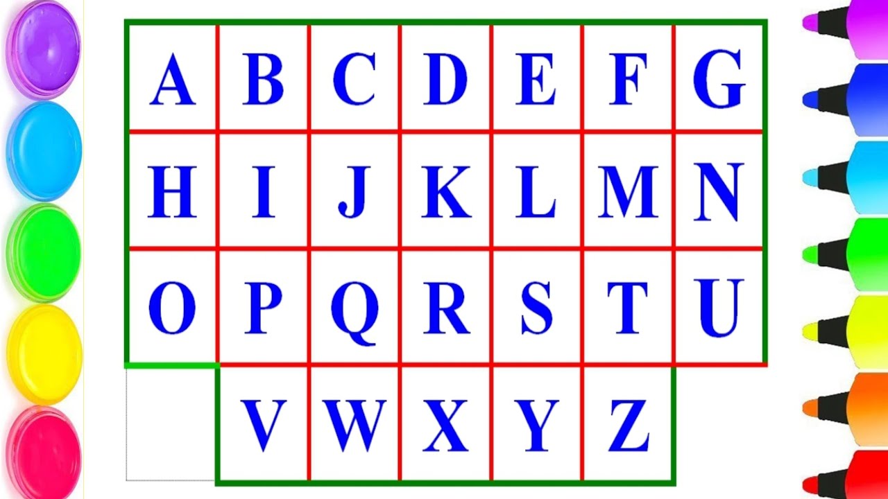 ABC for kids |Alphabet writing for kids | A to Z | write the alphabet ...