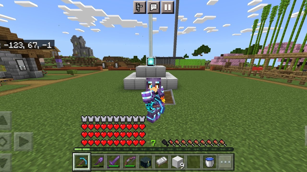 Crystal SMP||I am make one level becon in Minecraft SMP ☺️ - YouTube