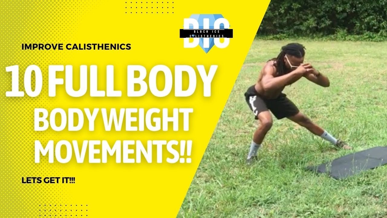 10 body weight movements (Full body workout) - YouTube