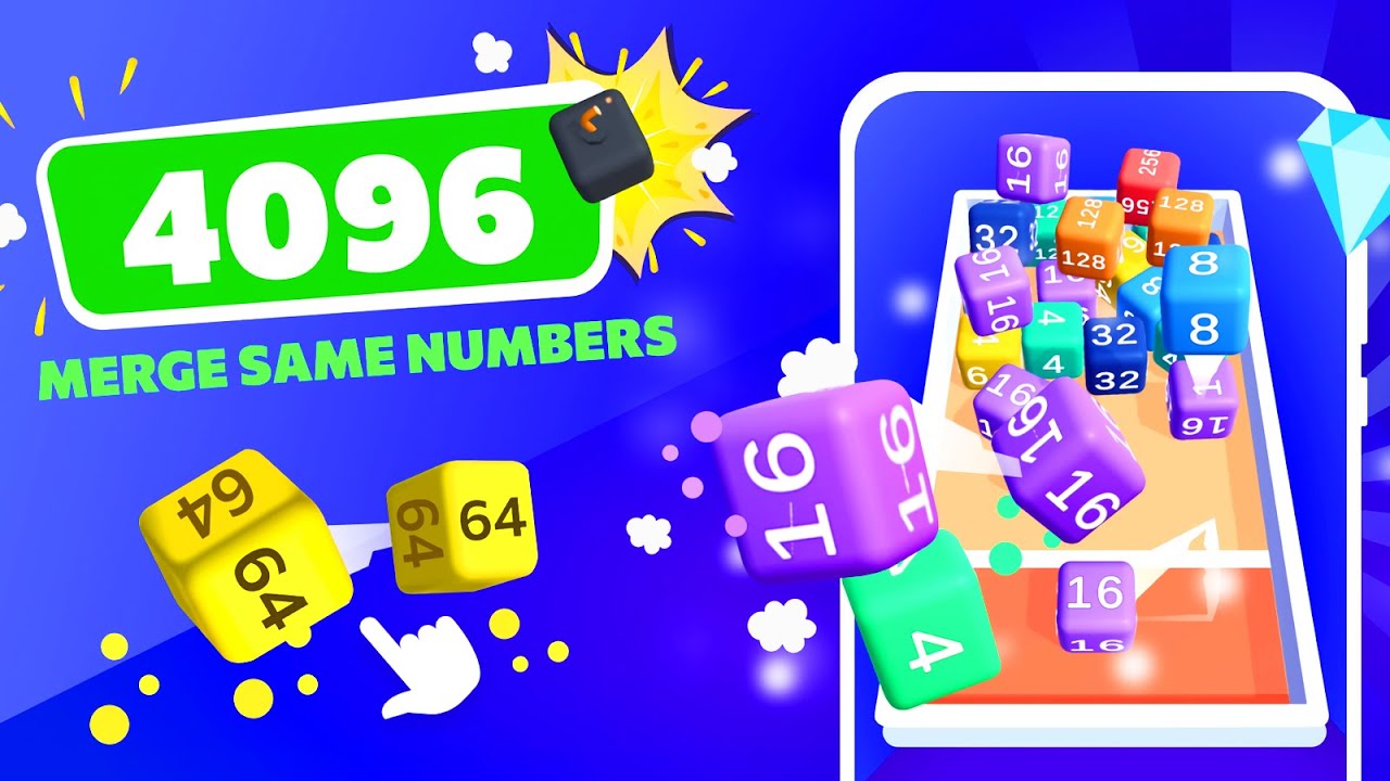 4096 3D - Number Puzzle Game Gameplay | Android Puzzle Game - YouTube