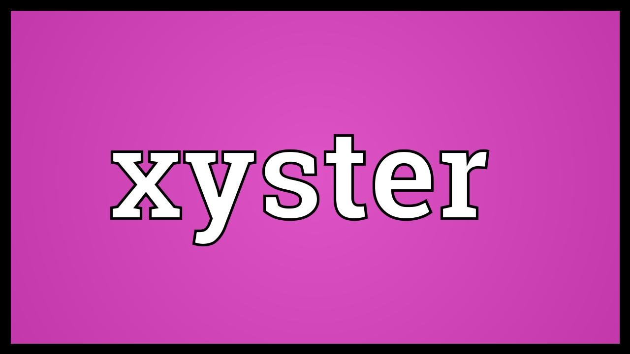 Xyster Meaning - YouTube