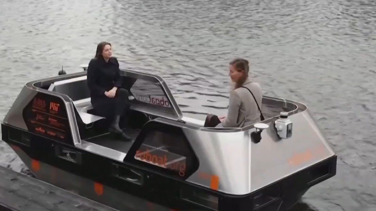 Self-driving boats tested in Amsterdam - YouTube