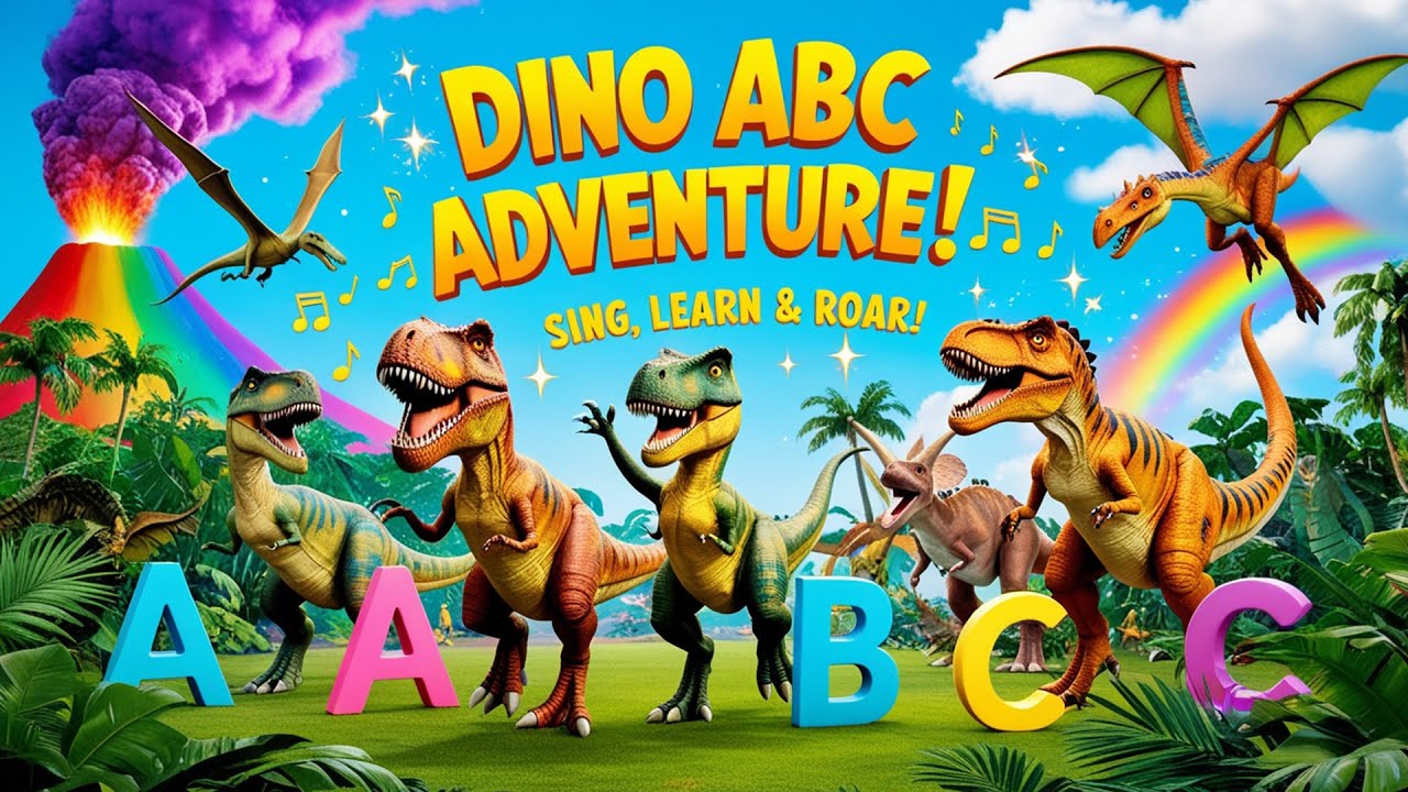 ABC Dinosaur Song 2025 | Learn the Alphabet with Prehistoric Friends ...