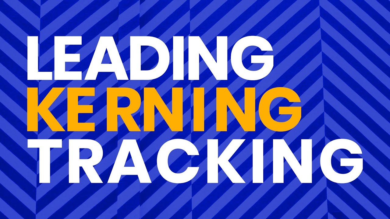 What is Tracking, Kerning & Leading | Typography | [Hindi/Urdu] - YouTube