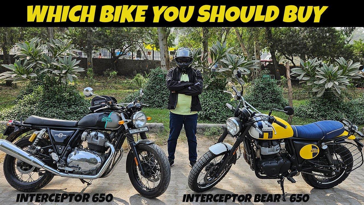 Quick Comparison Royal Enfield Interceptor Bear 650 Vs Interceptor 650 ...