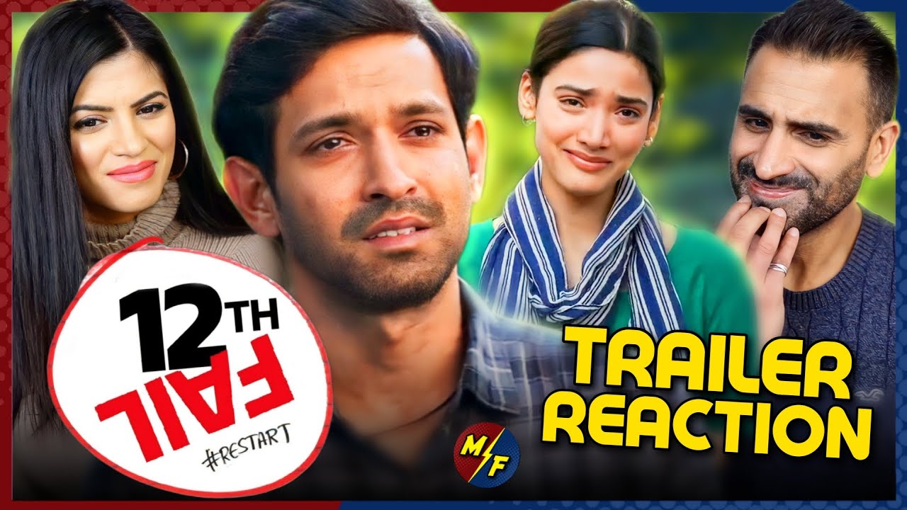 12TH FAIL TRAILER REACTION!! | Vidhu Vinod Chopra - YouTube