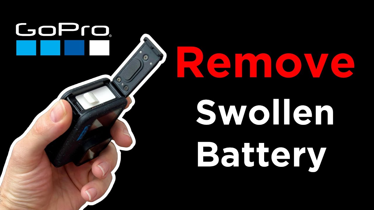 Remove Stuck or Swollen GoPro Battery from HERO4 action camera - YouTube