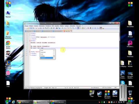 HTML Dersleri 2. Bölüm (Arkaplan Renk, Kalın, İtalic Yazı)