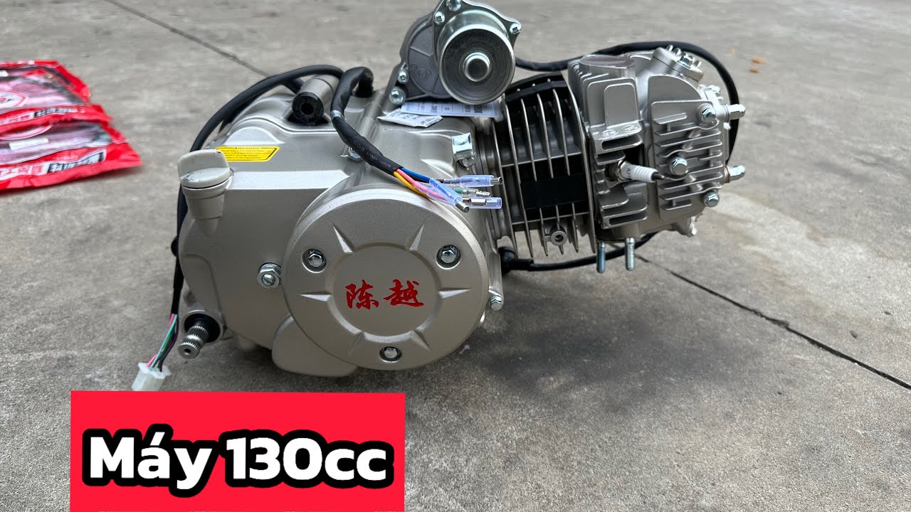 #38 Máy 130cc côn li hợp kép bao khỏe cho anh làm xe ba bánh - YouTube